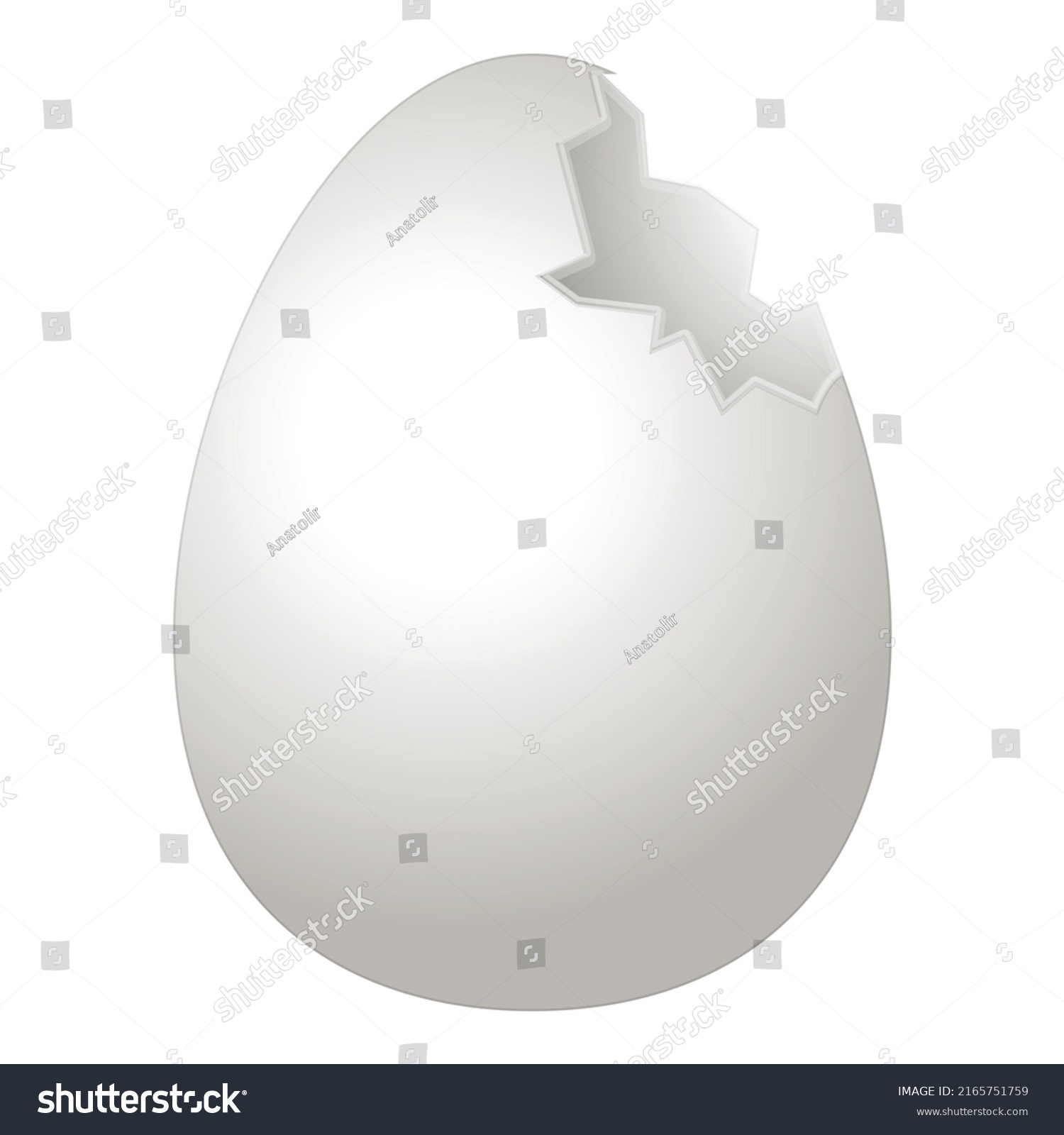Open Broken Egg Icon Cartoon Vector Stock Vector (Royalty Free ...