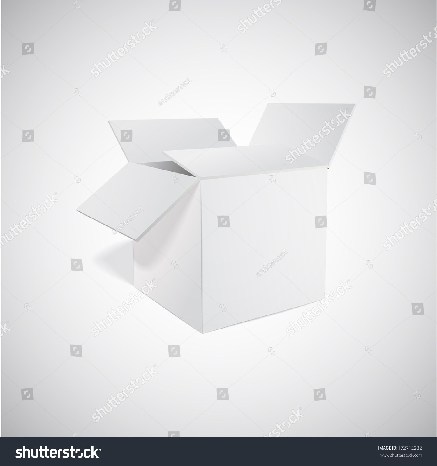 Open Brown Box Packaging Vector Illustration Stock Vector (Royalty Free ...