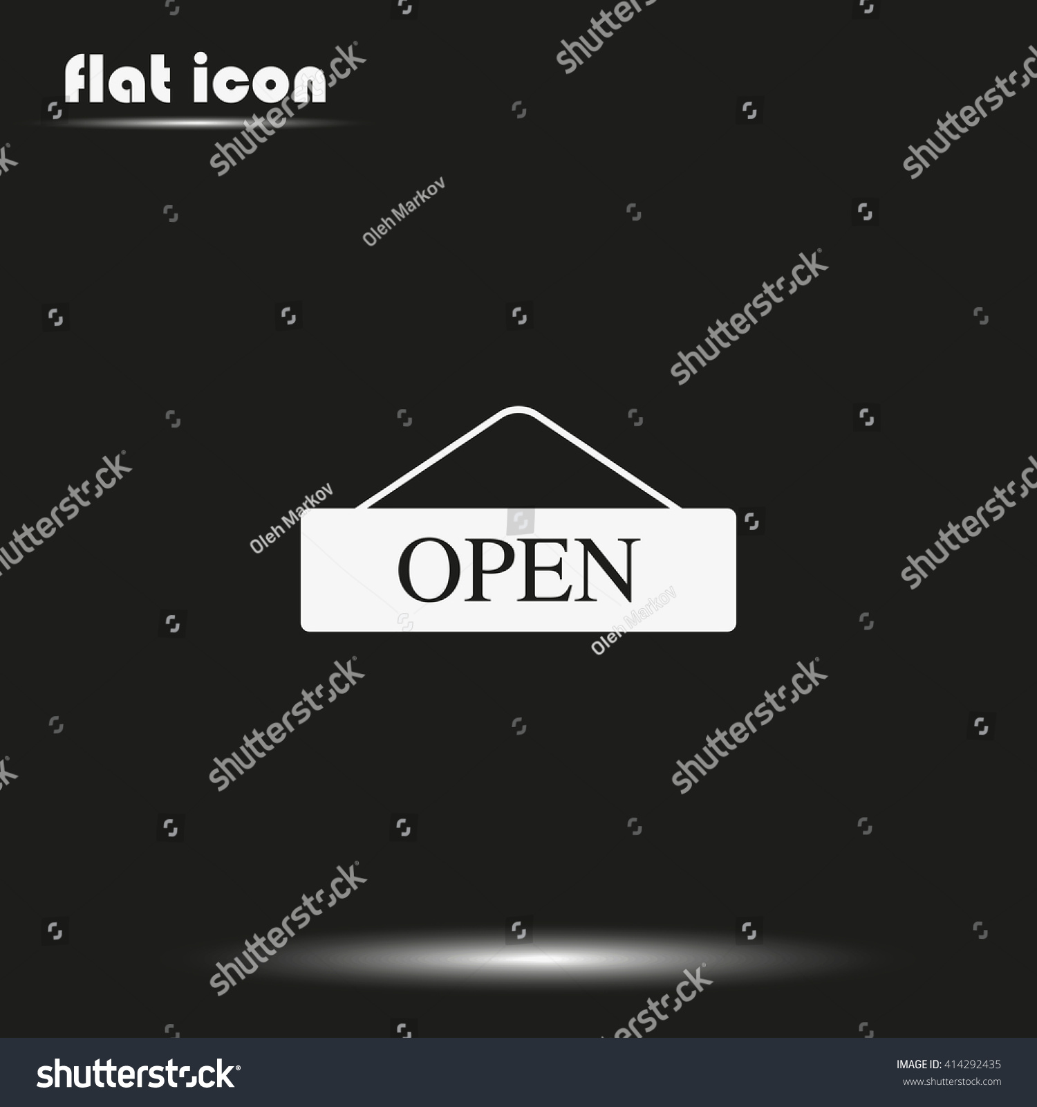 Open Door Sign Stock Vector (Royalty Free) 414292435 | Shutterstock