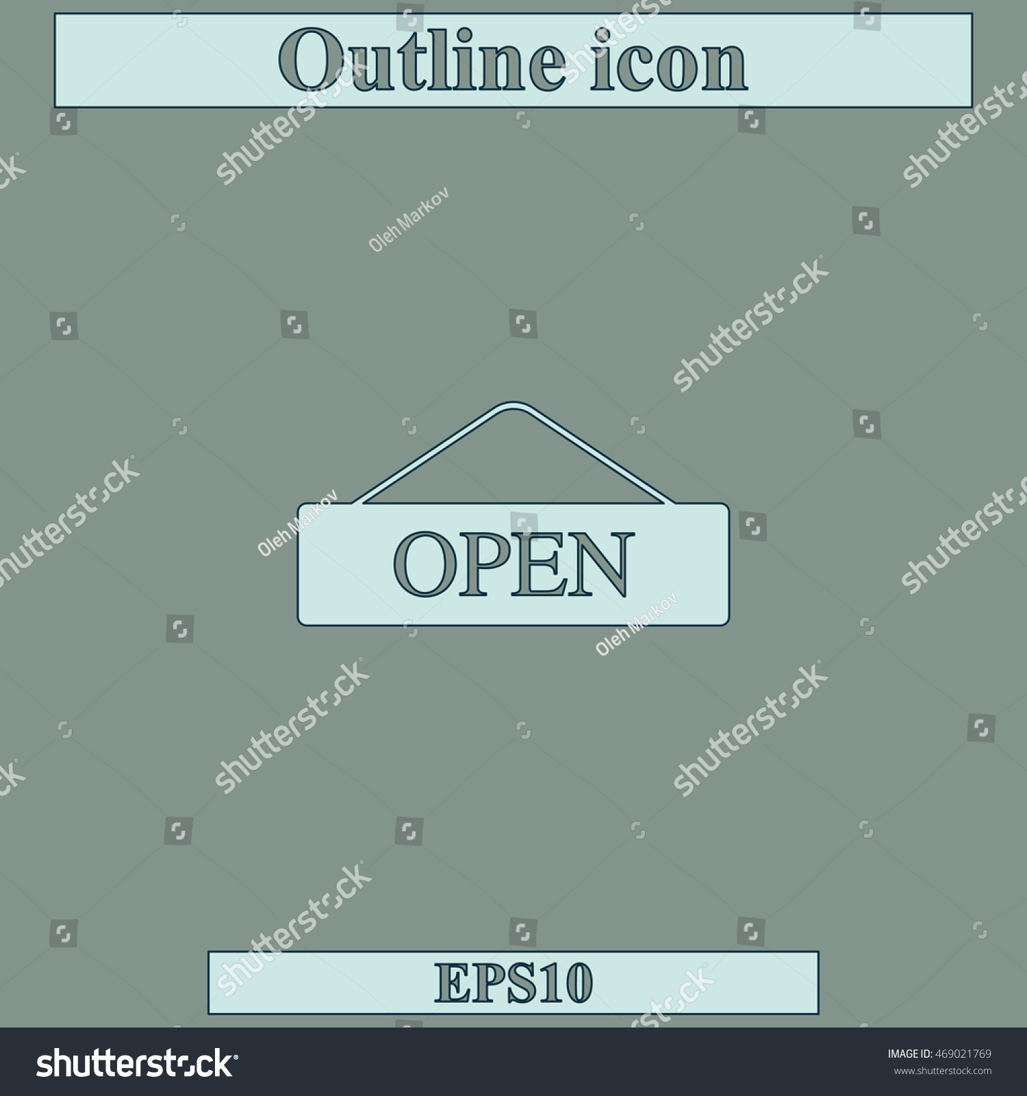 Open Door Sign Stock Vector (Royalty Free) 469021769 | Shutterstock