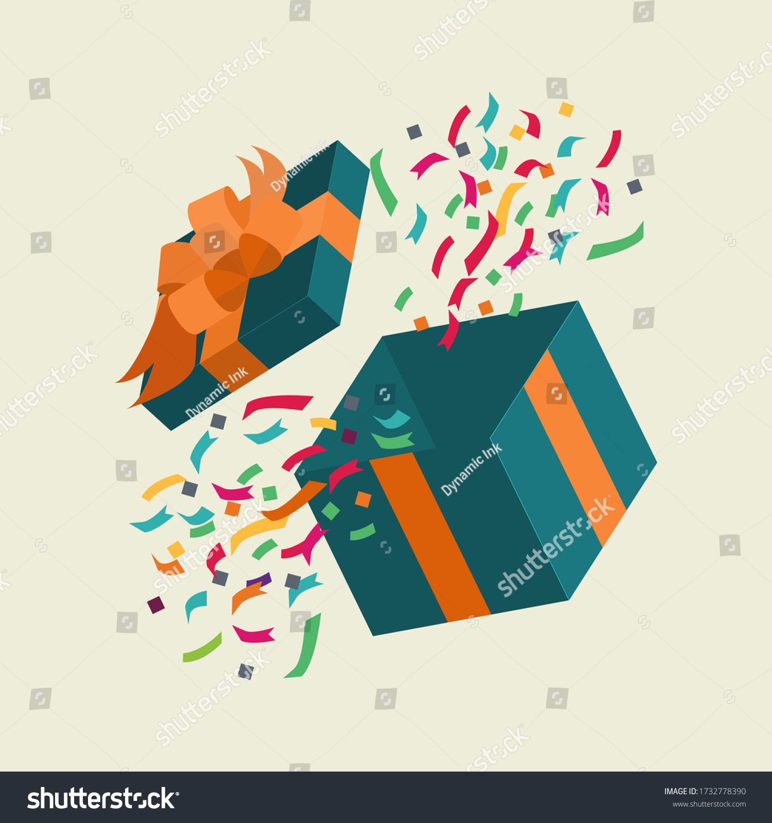 Open Gift Box Design Vector Illustration Stock Vector (Royalty Free ...