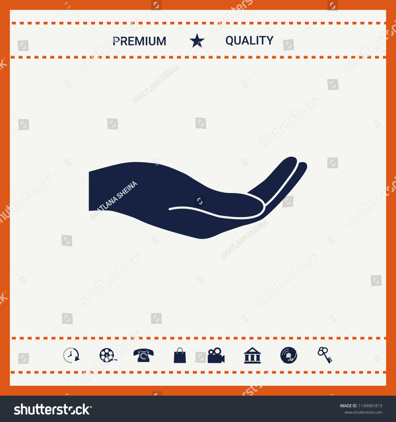 Open Hand Icon Stock Vector (Royalty Free) 1149981815 | Shutterstock