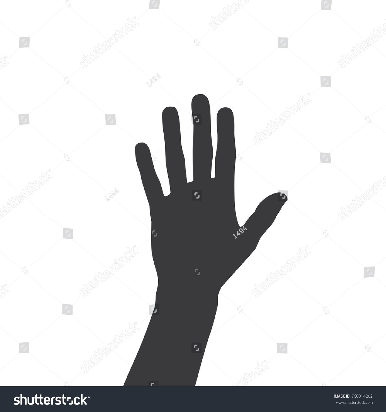 Open Hand Vector Illustration Design Hands Stock Vector (Royalty Free ...