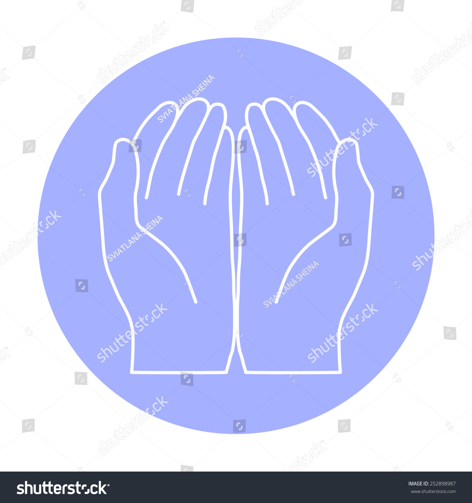 Open Hands Icon Stock Vector (Royalty Free) 252898987 | Shutterstock