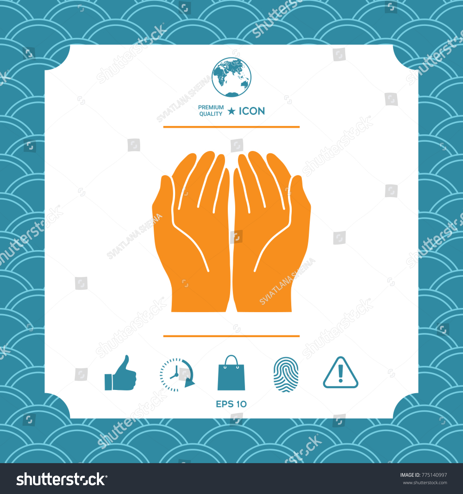 Open Hands Icon Stock Vector (Royalty Free) 775140997