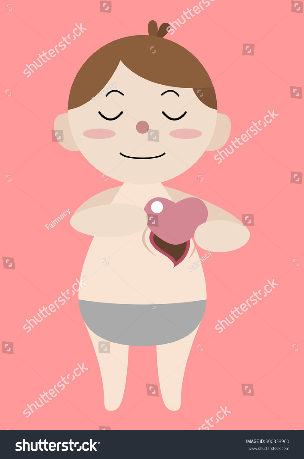 Open Heart Cartoon Vector Stock Vector (Royalty Free) 300338960 ...