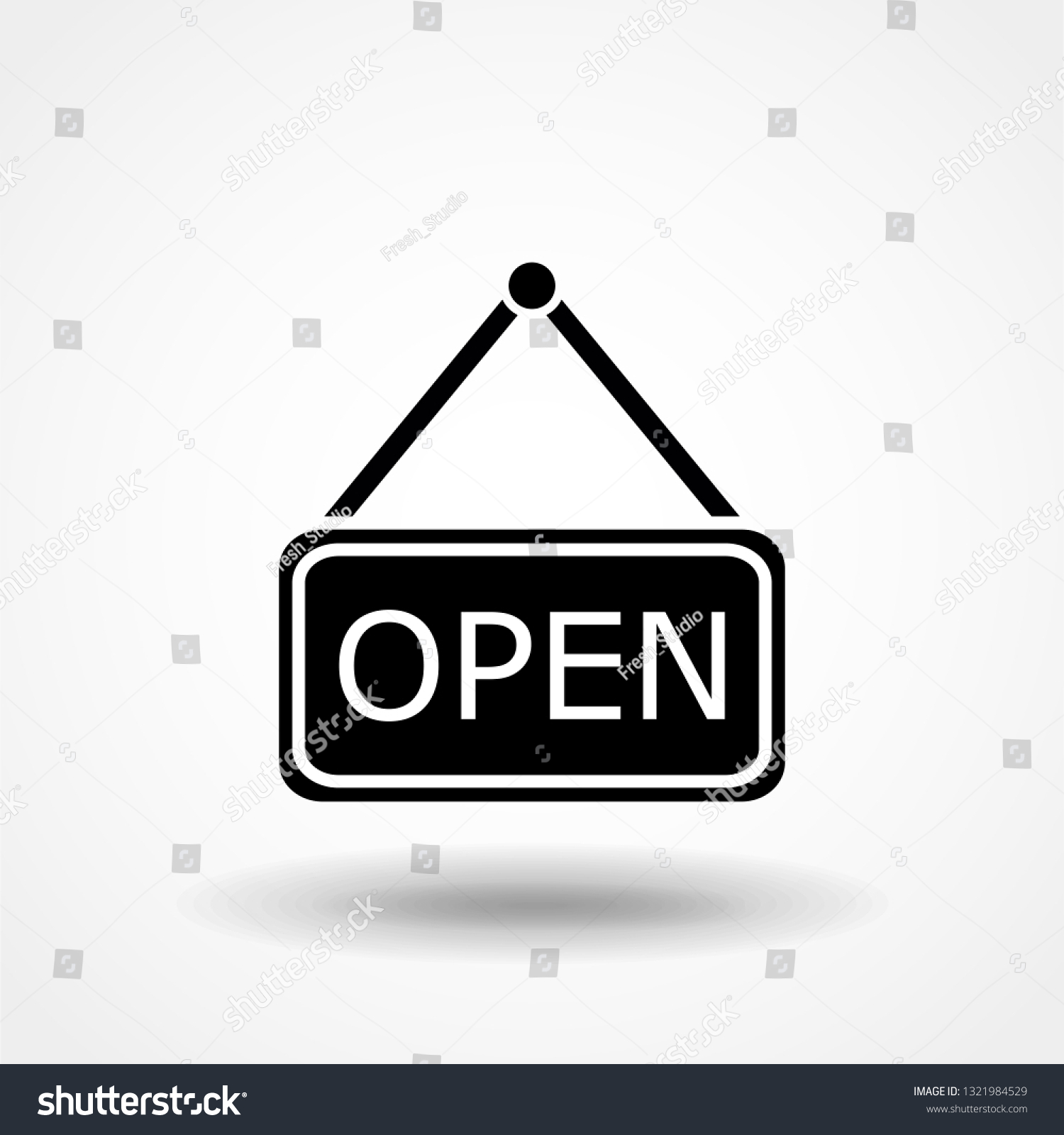 Open Icon Vector Illustration Stock Vector (Royalty Free) 1321984529