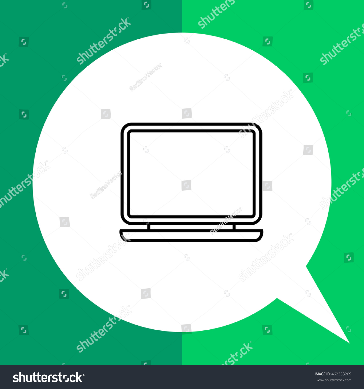 Open Laptop Icon Stock Vector (Royalty Free) 462353209 | Shutterstock