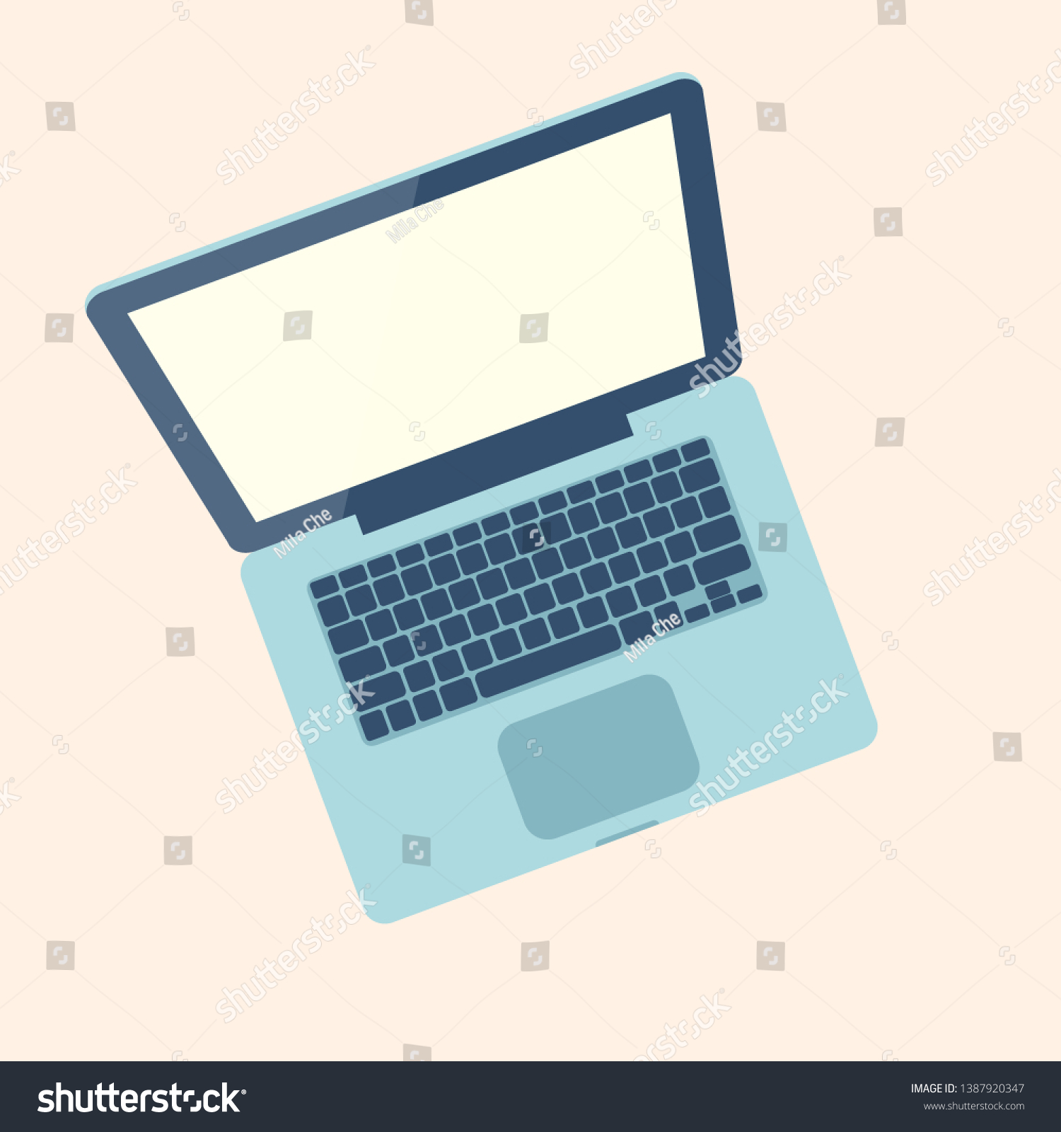 Open Laptop Pc Vector Illustration: เวกเตอร์สต็อก (ปลอดค่าลิขสิทธิ์ ...