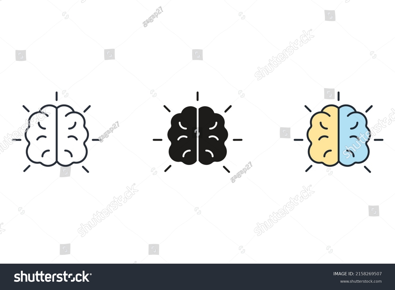 Open Minded Icons Symbol Vector Elements Stock Vector (Royalty Free ...