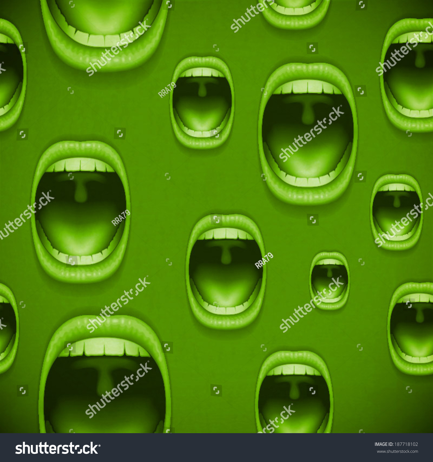 Open Mouths Background Stock Vector (Royalty Free) 187718102 | Shutterstock
