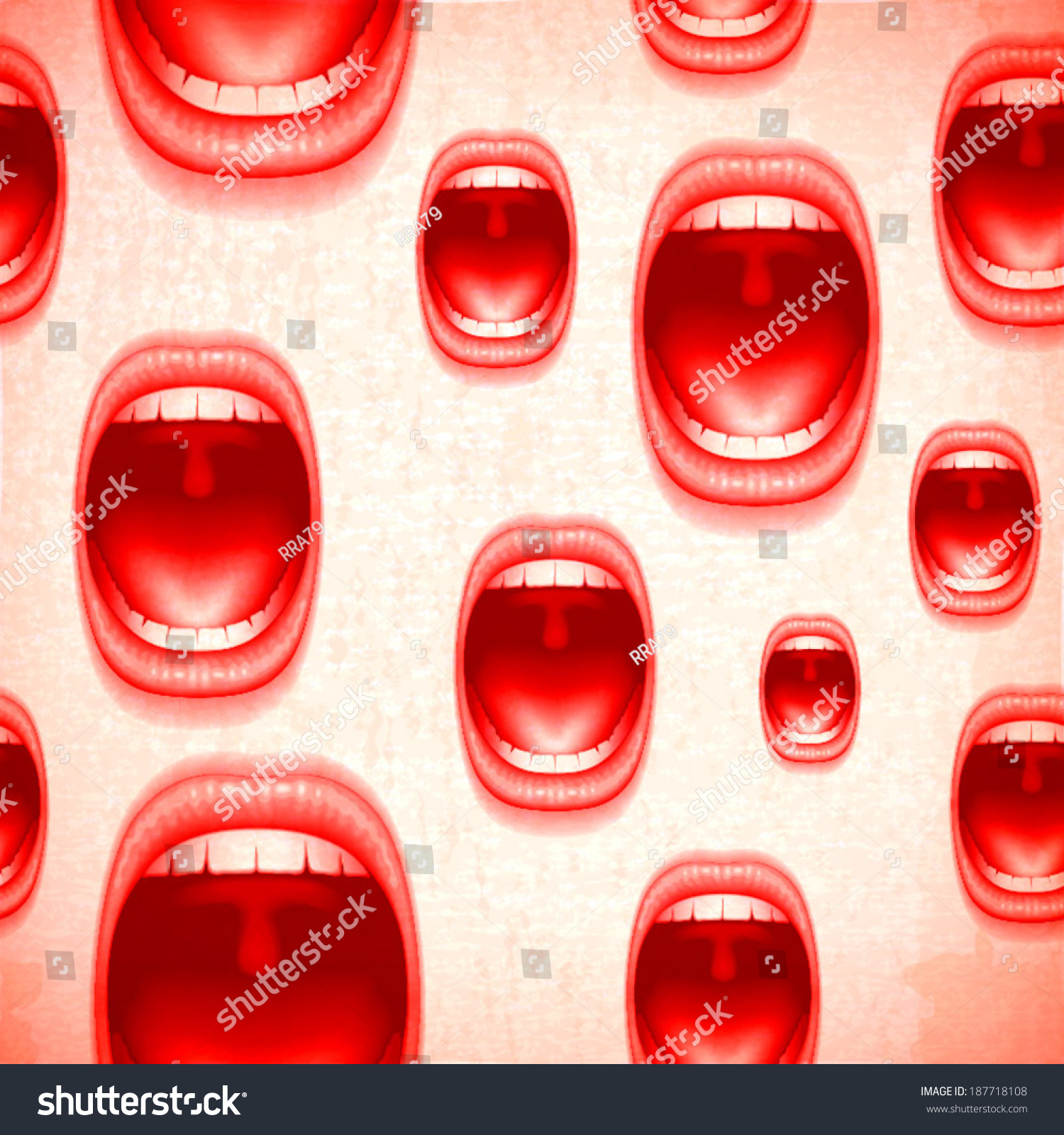 Open Mouths Background Stock Vector (Royalty Free) 187718108 | Shutterstock