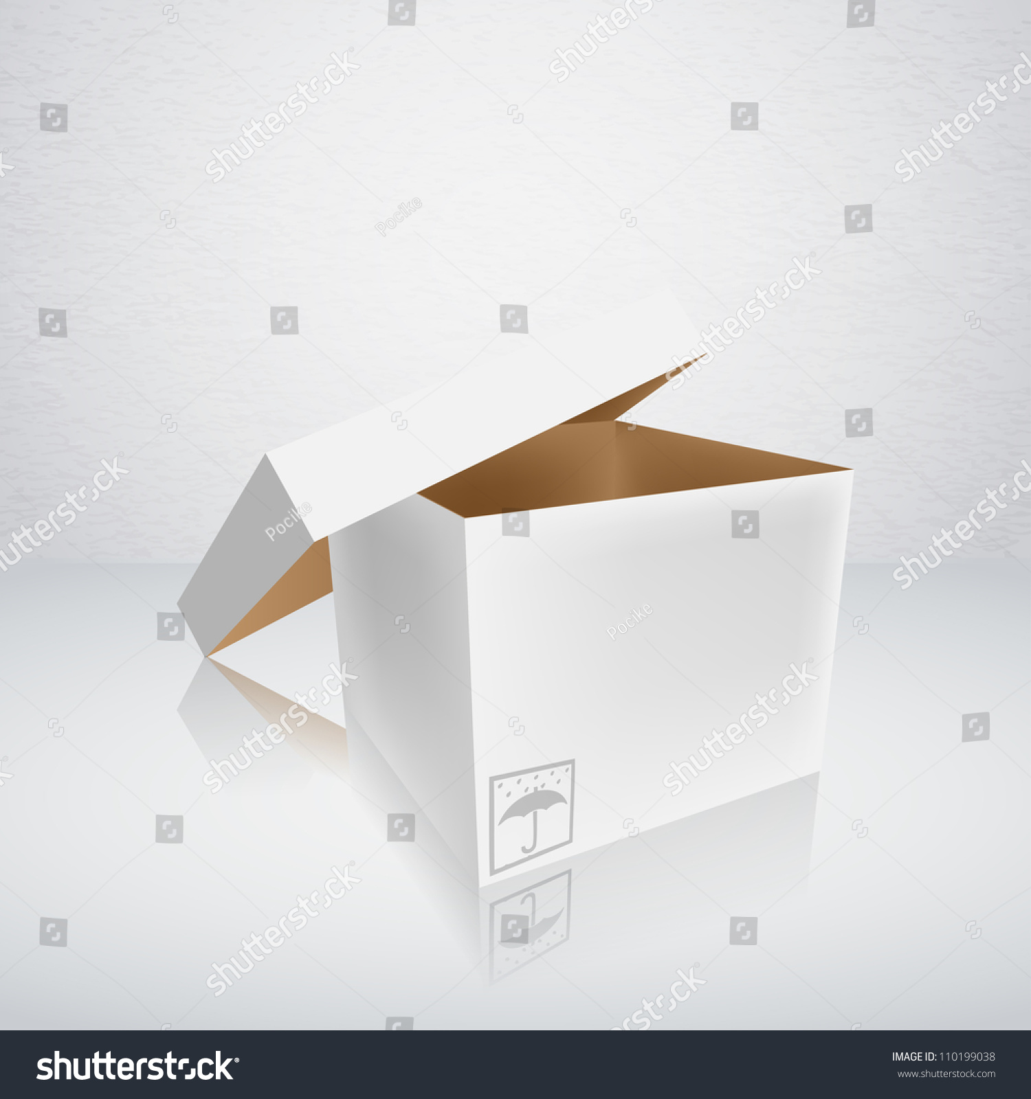 Open Packing Box Vector Illustration Stock Vector (Royalty Free ...