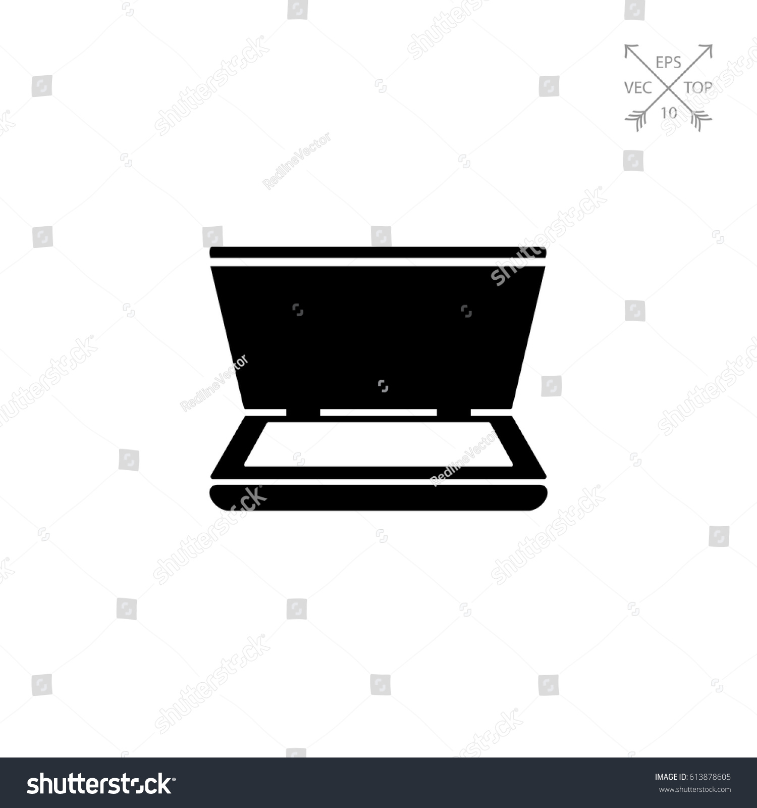Open Scanner Icon Stock Vector (Royalty Free) 613878605 | Shutterstock