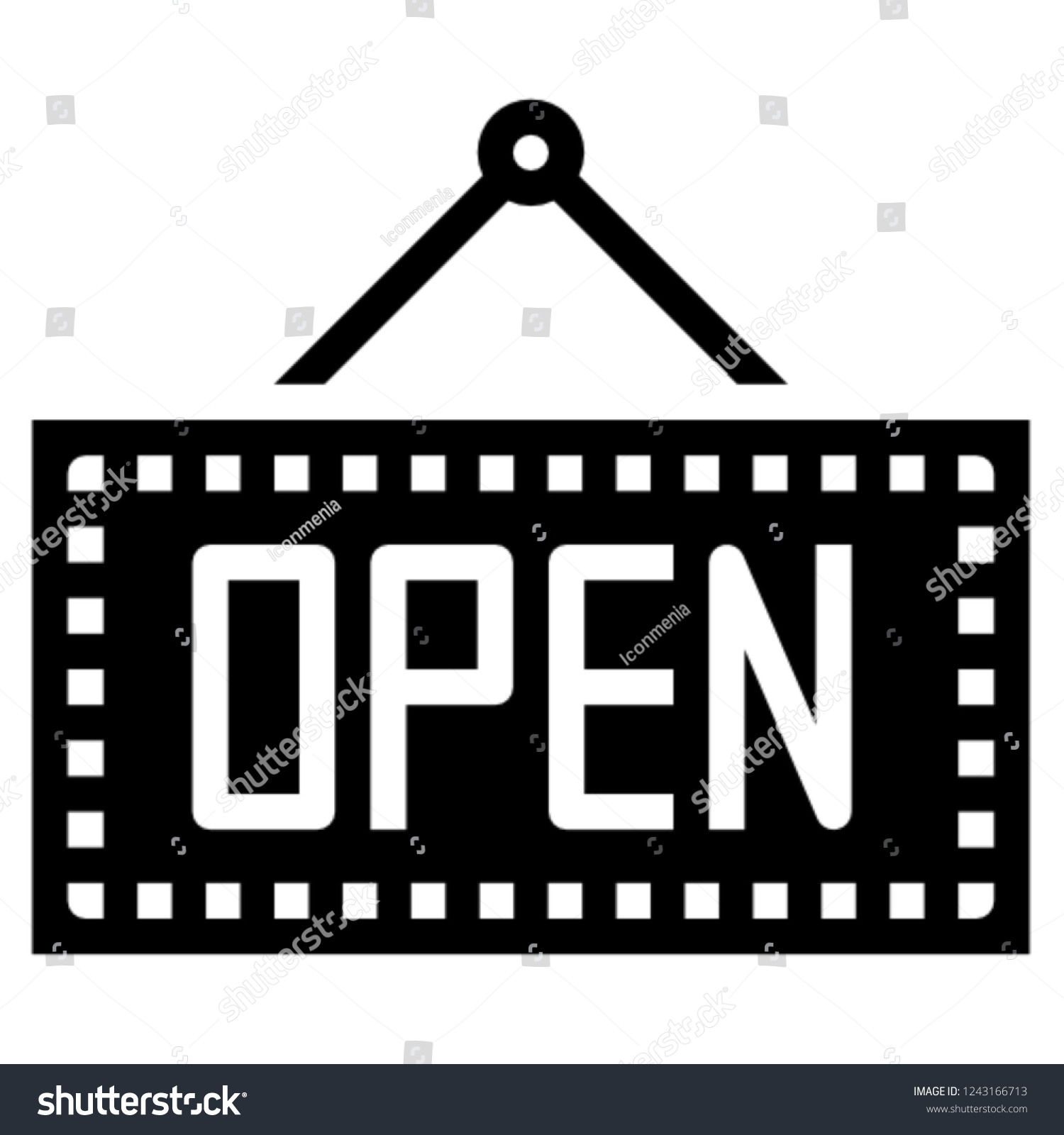 Open Sign Banner Stock Vector (Royalty Free) 1243166713 | Shutterstock
