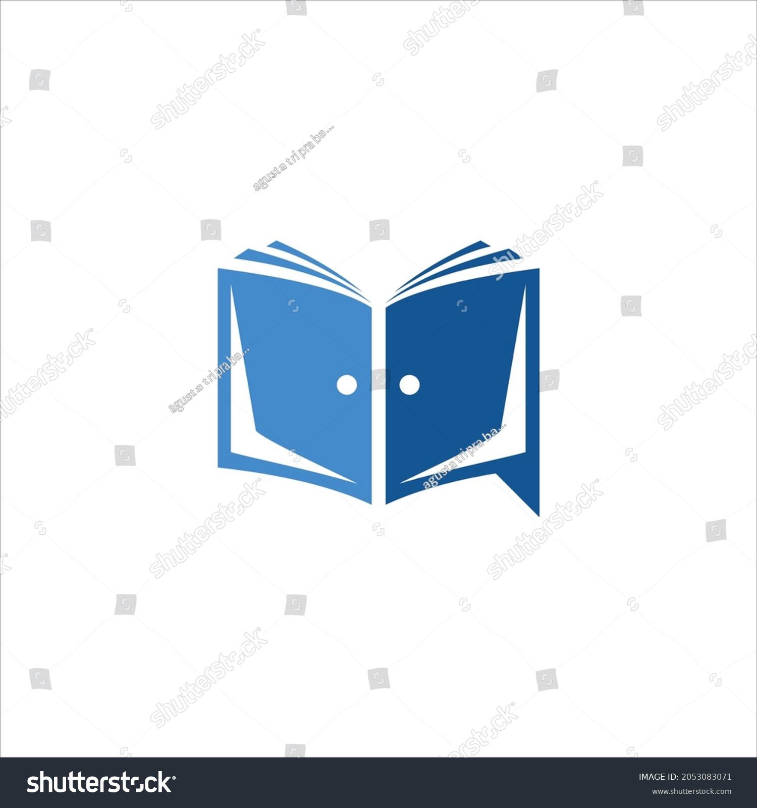 Open Book Logo Vector: เวกเตอร์สต็อก (ปลอดค่าลิขสิทธิ์) 2053083071 ...