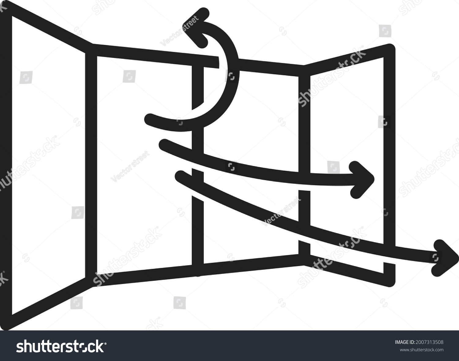 Open Window Icon Room Ventilation Icon Stock Vector (Royalty Free ...