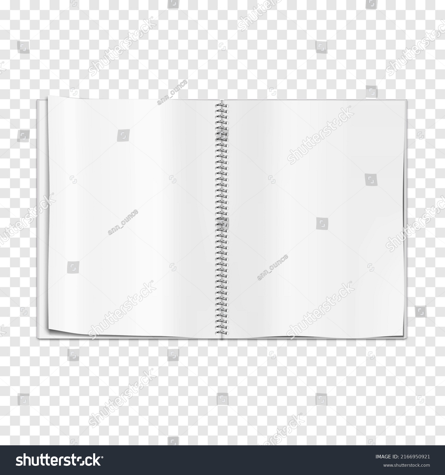 Open Wire Bound Notebook Realistic Vector Stock Vector (Royalty Free ... Open Wire Bound Notebook Realistic Vector Stock Vector (Royalty Free ...