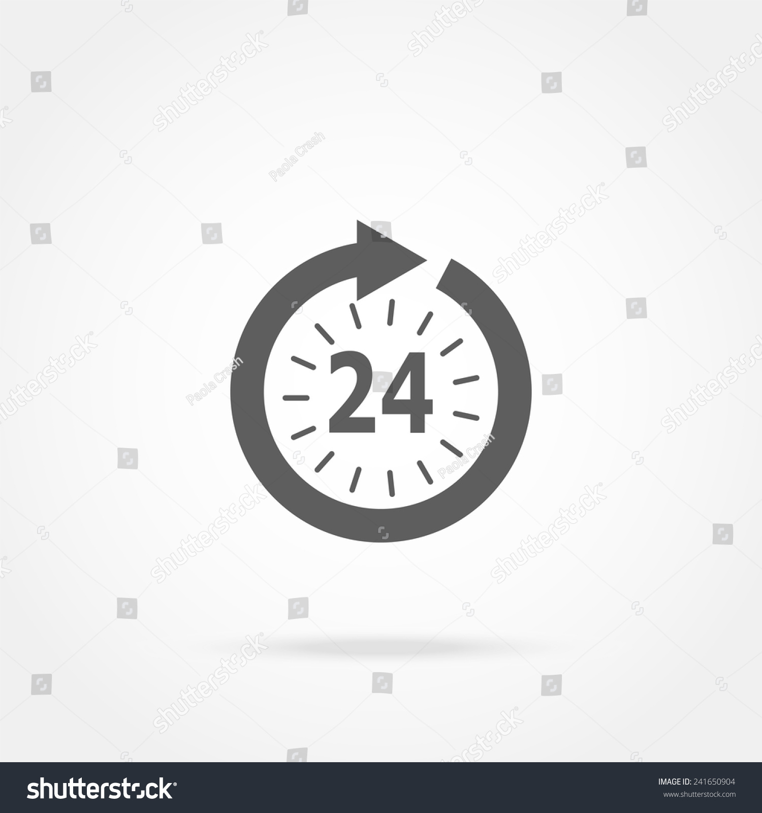 Opening Hours Icon Stock Vector (Royalty Free) 241650904
