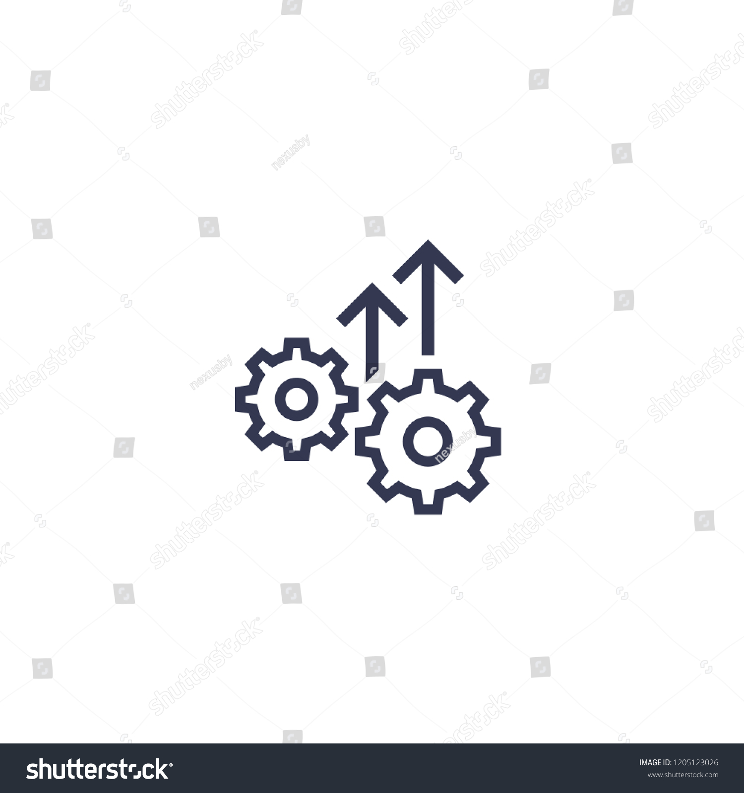 Operational Excellence Efficiency Icon Stock Vector (Royalty Free ...