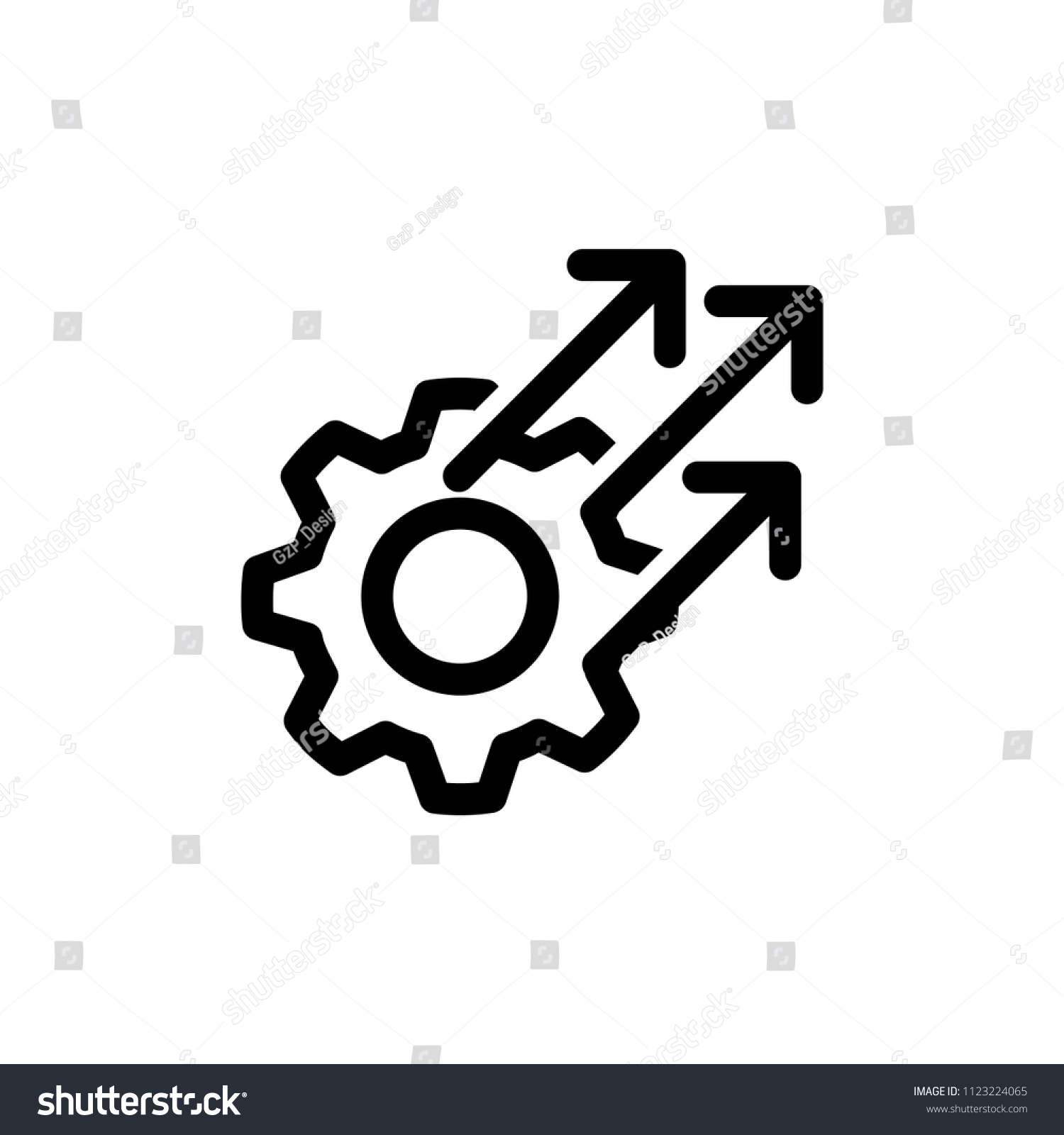 Operational Excellence Icon Stock Vector (Royalty Free) 1123224065 ...