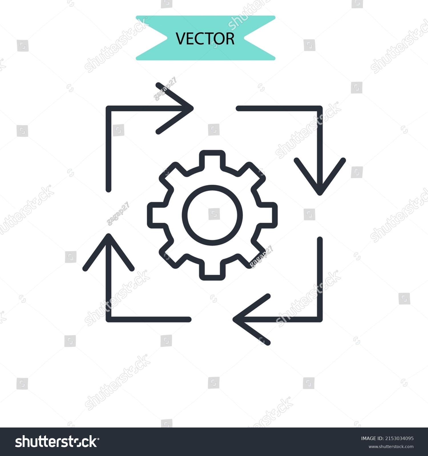 Operational Icons Symbol Vector Elements Infographic Stock Vector ...