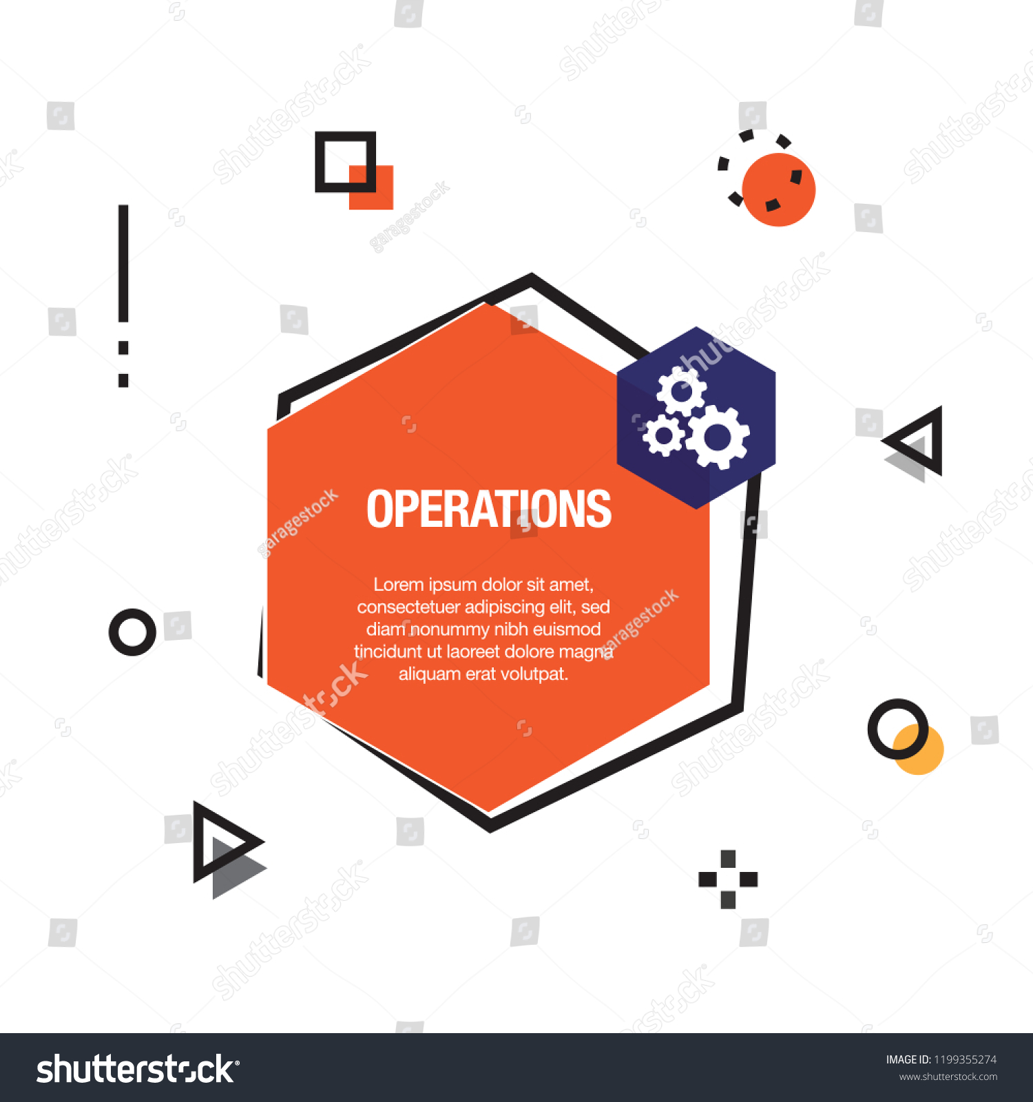 Operations Infographic Icon Stock Vector (Royalty Free) 1199355274 ...