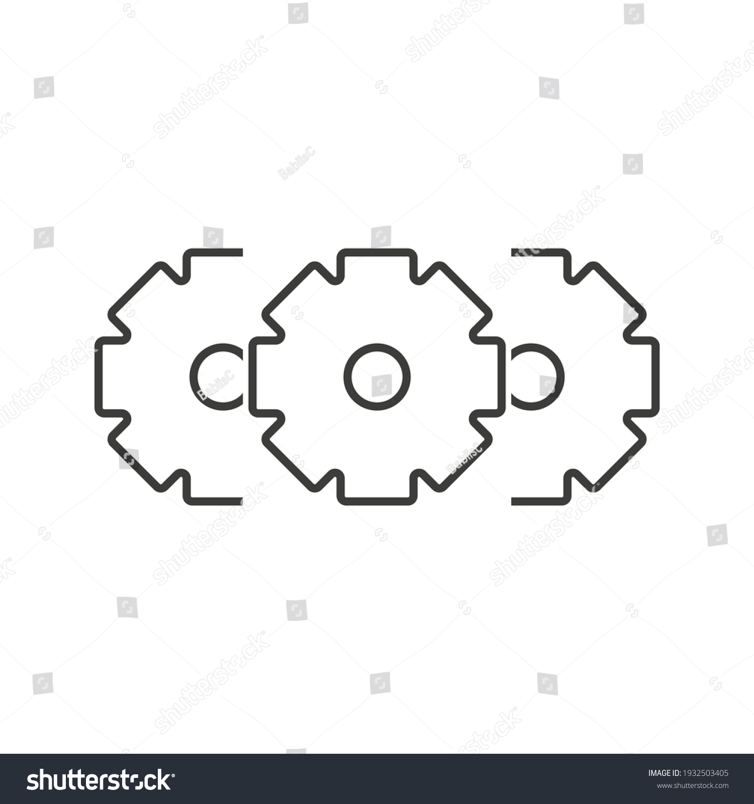 Operations Line Icon Vector Illustration Stock Vector (Royalty Free ...