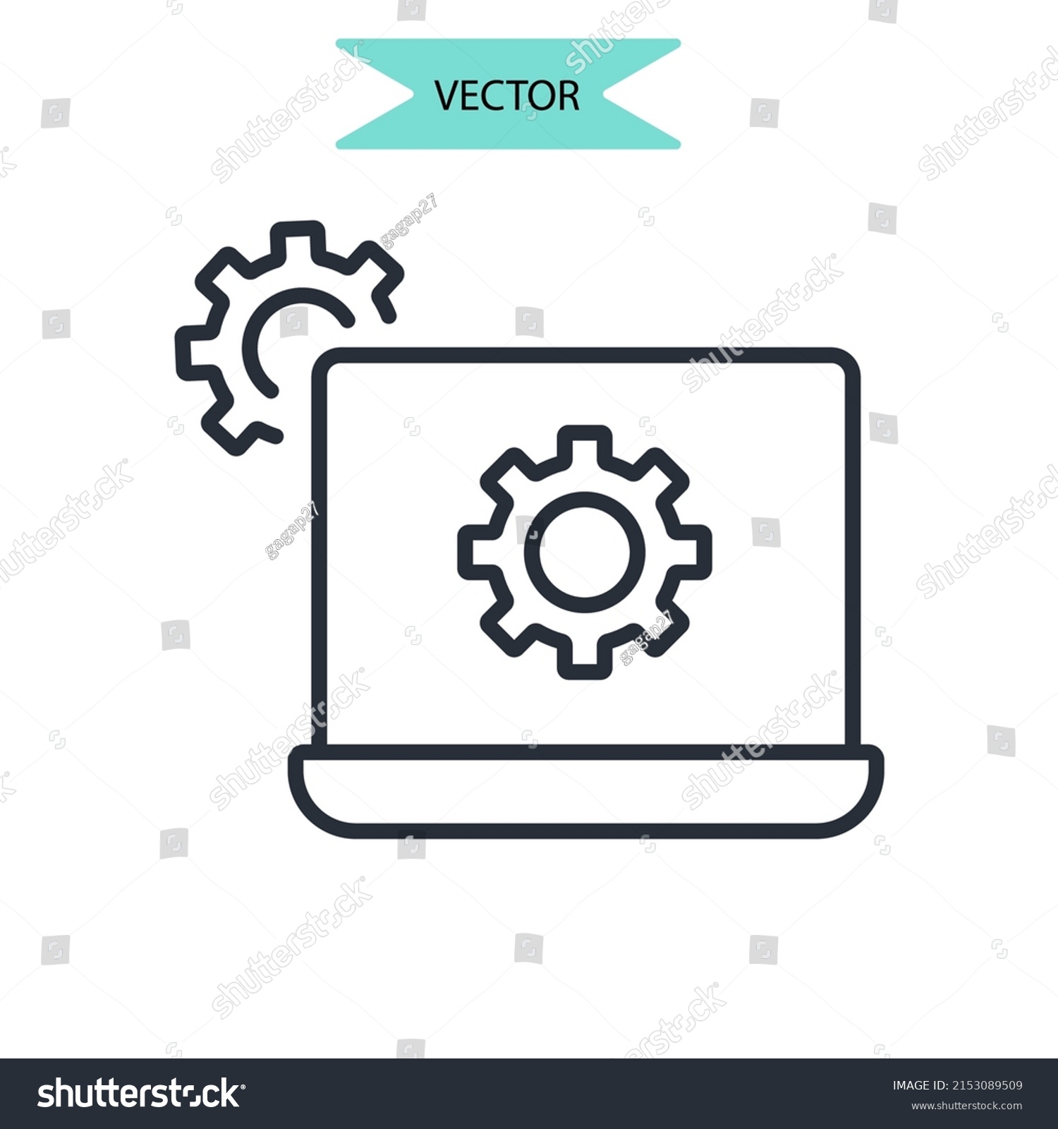Operations Management Icons Symbol Vector Elements Stock Vector ...