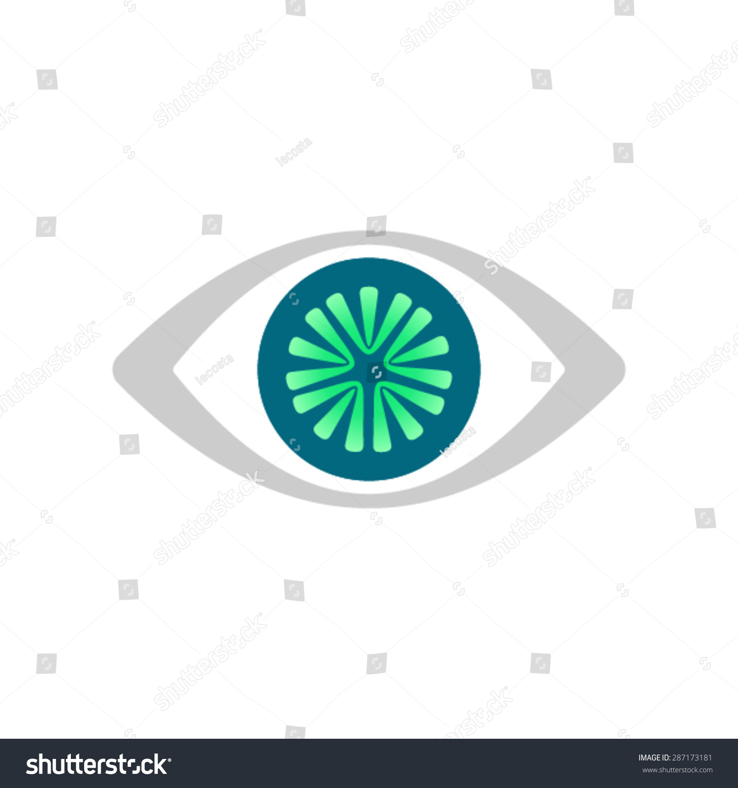 Ophthalmology Eye Logo Concept Stock Vector (Royalty Free) 287173181 ...
