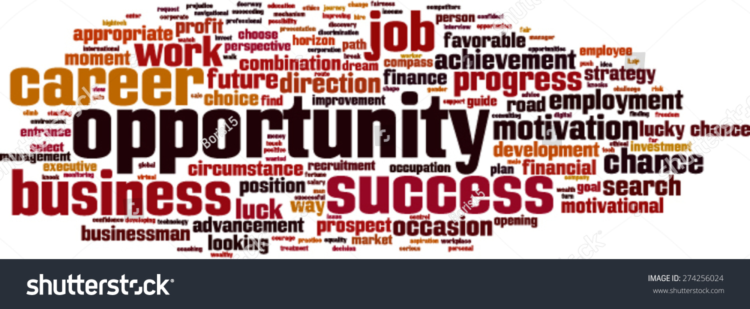 Opportunity Word Cloud Concept Vector Illustration Stock Vector ...