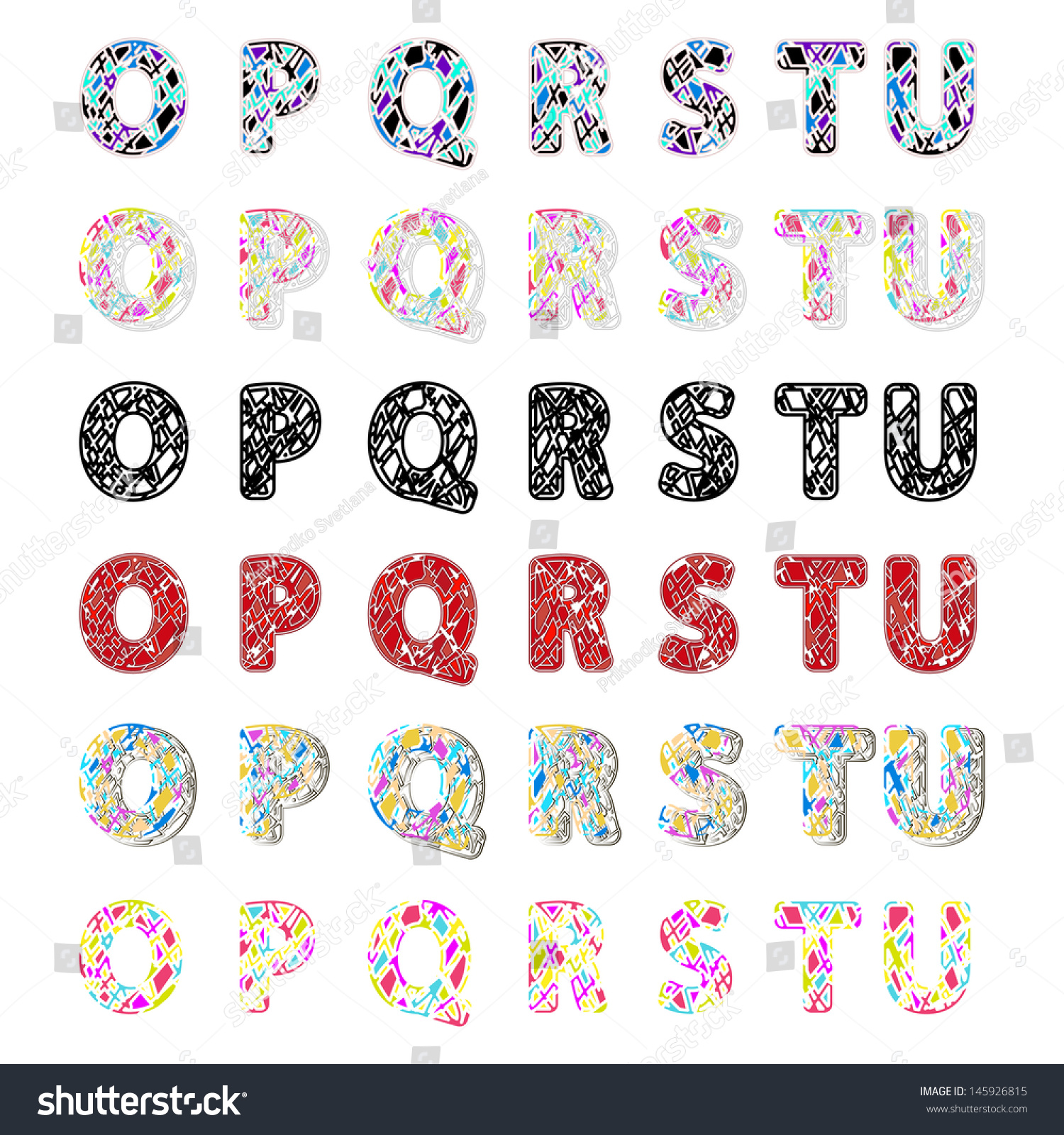 Opqrstu. Stock Vector Illustration 145926815 : Shutterstock