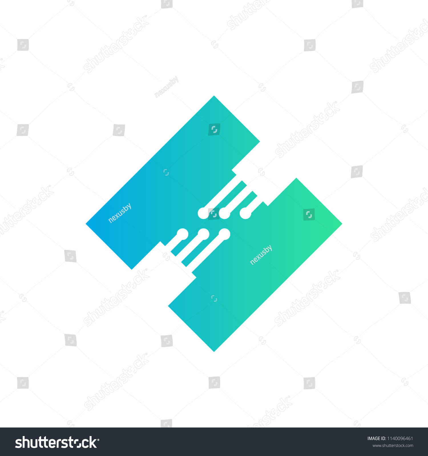 Optic Fiber Cables Vector Logo On: vetor stock (livre de direitos ...