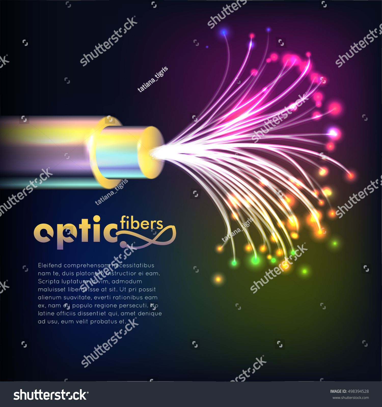 Optic Fibers Vector Background Cable: เวกเตอร์สต็อก (ปลอดค่าลิขสิทธิ์ ...