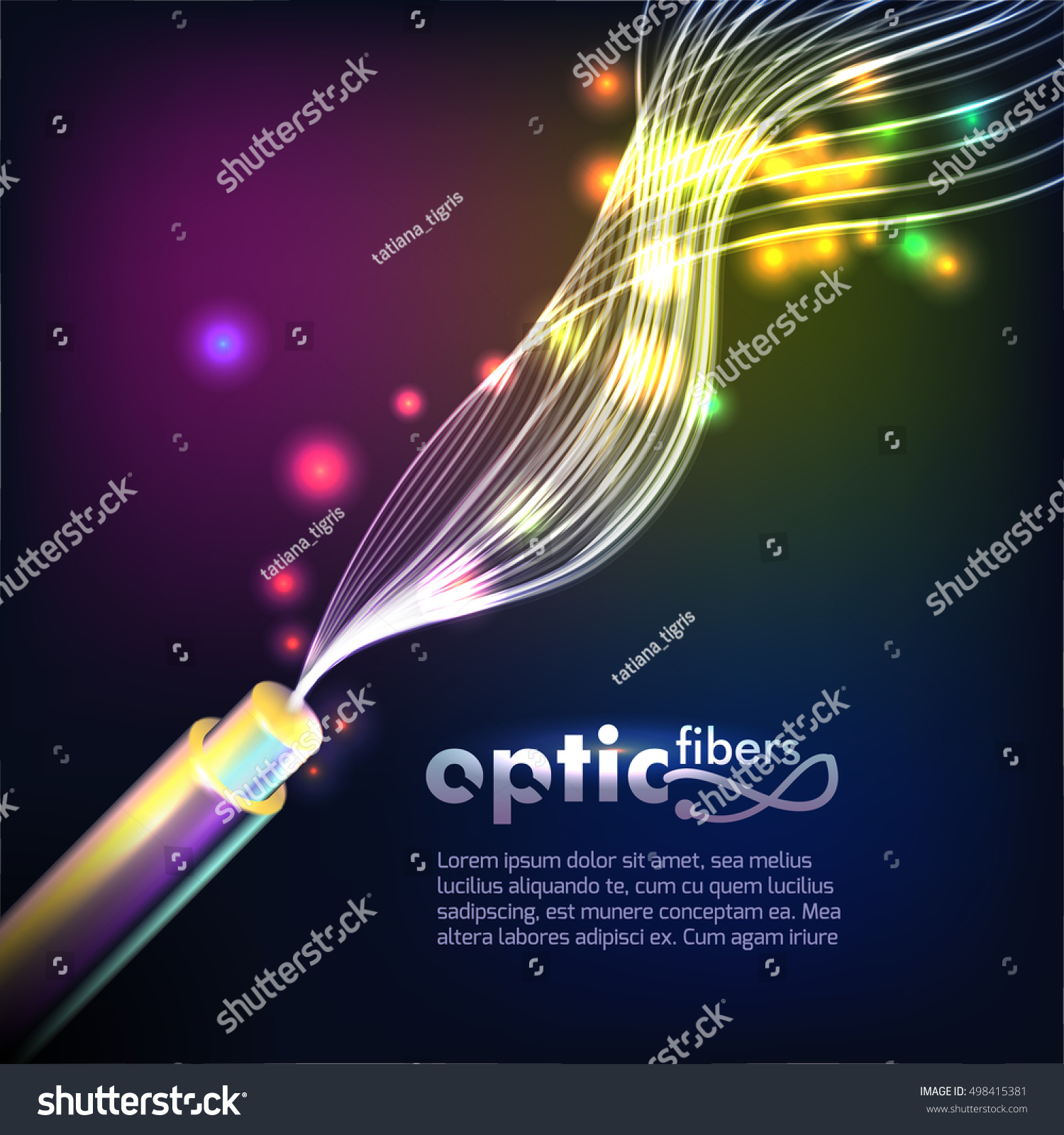Optic Fibers Vector Background Cable: เวกเตอร์สต็อก (ปลอดค่าลิขสิทธิ์ ...