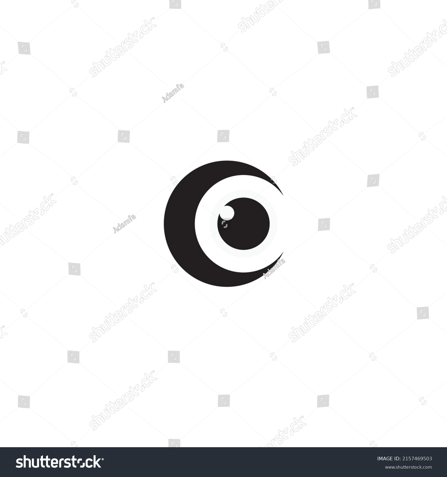 Optic Icon Logo Free Vector Design Stock Vector (Royalty Free ...