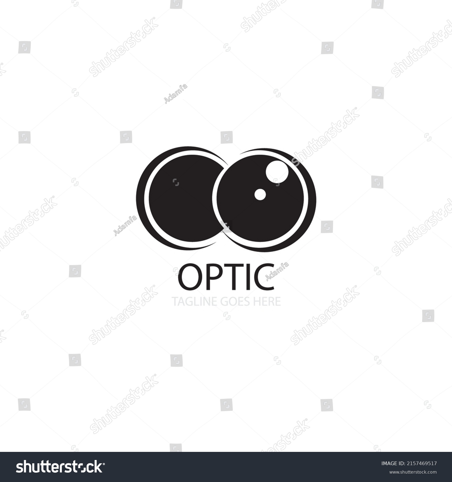 Optic Icon Logo Free Vector Design Stock Vector (Royalty Free ...