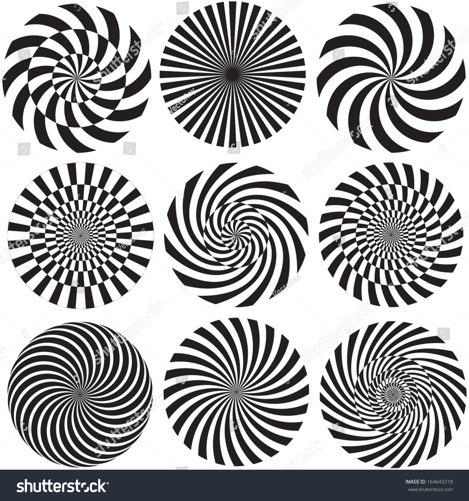 Optical Art Stock Vector Illustration 164643218 : Shutterstock