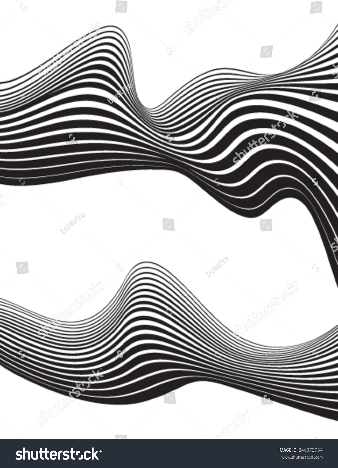 Optical Effect Mobius Wave Stripe Design: vector de stock (libre de ...