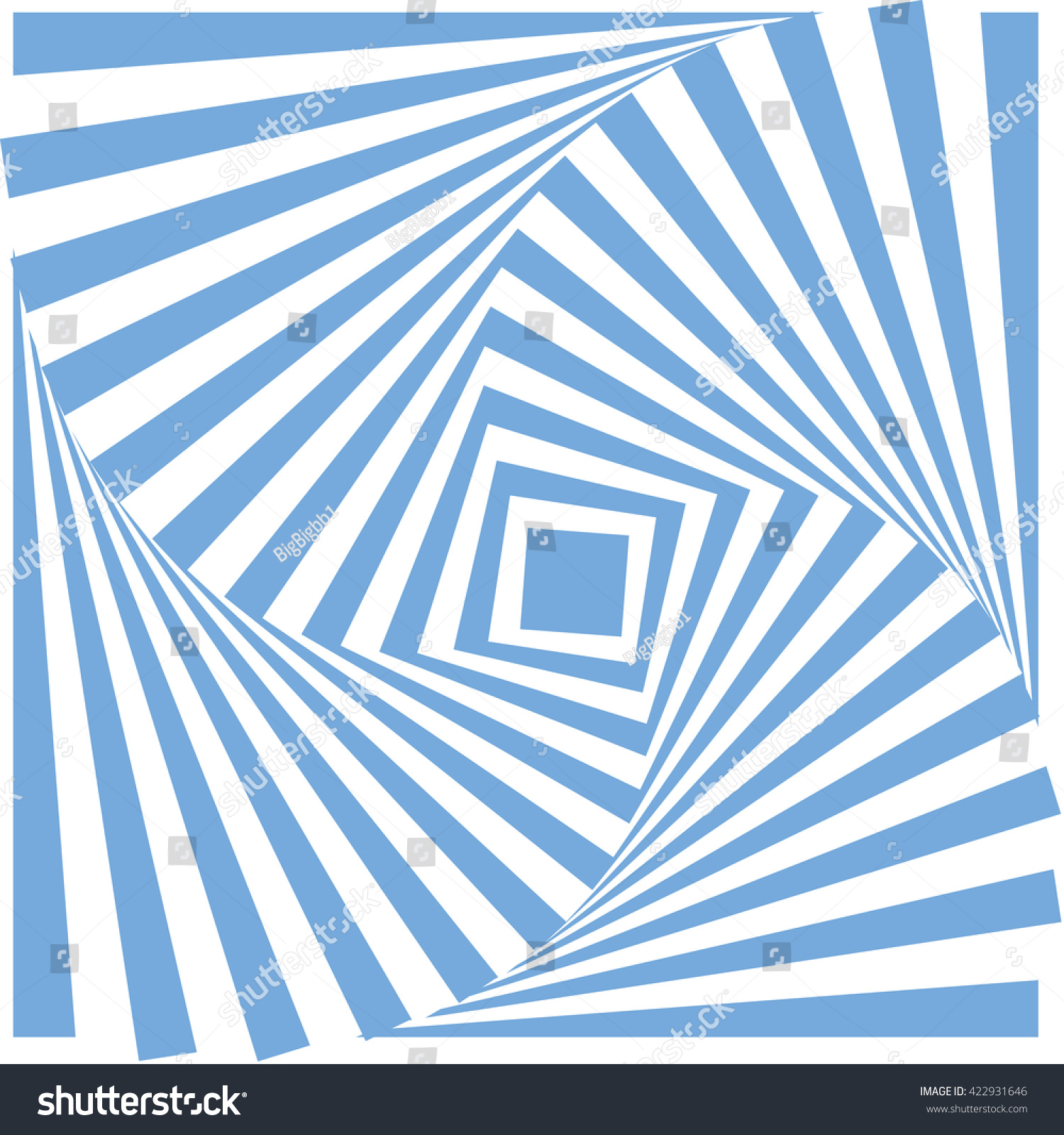 Optical Illusion Art Square Vector Background Stock Vector (Royalty ...