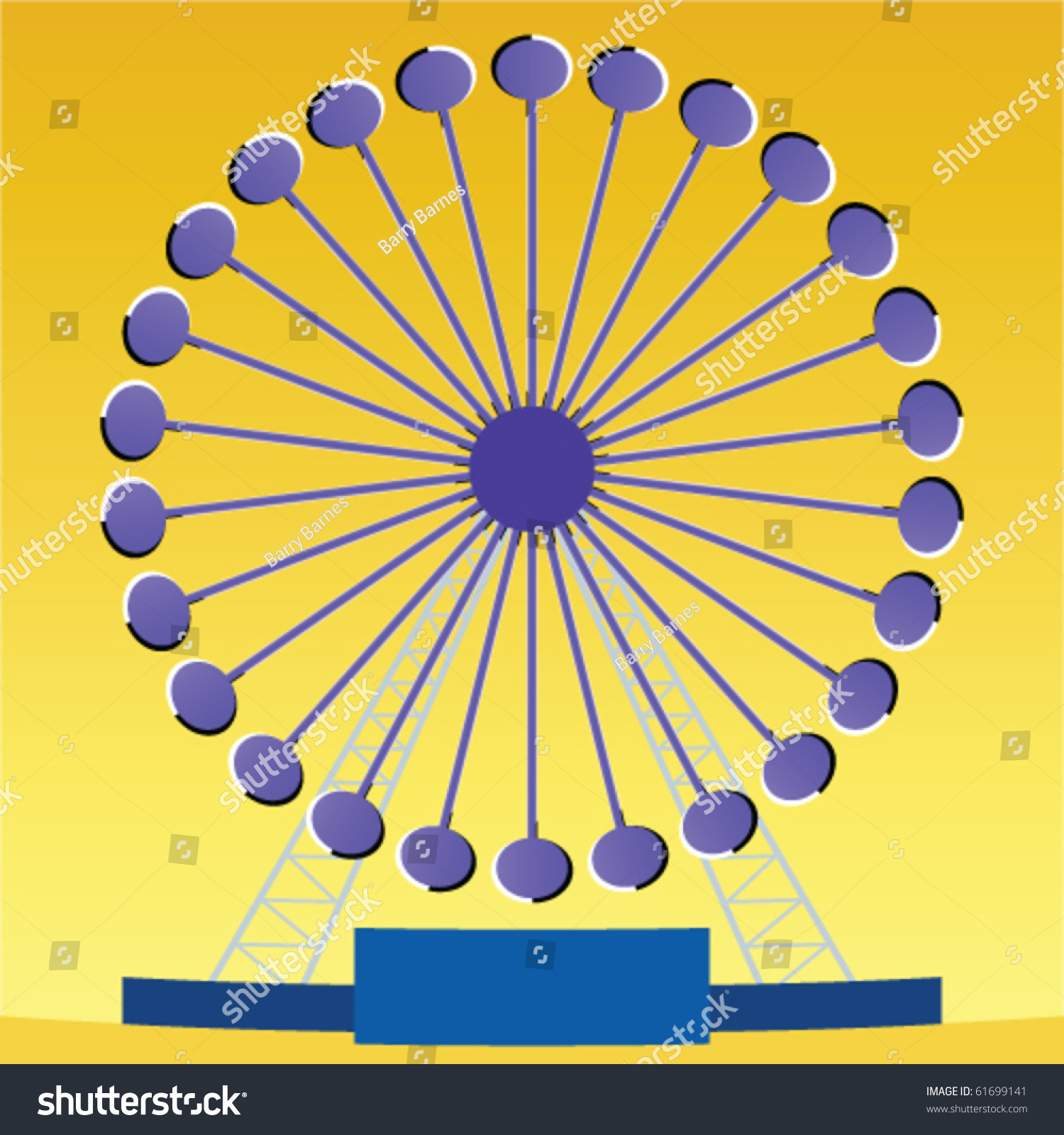 Optical Illusion Ferris Wheel Perceived Clockwise Stock Vector (Royalty ...