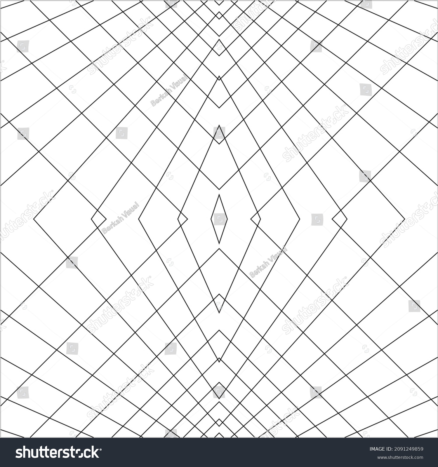Optical Illusion Lines Background Vector Illustration Stock Vector ...