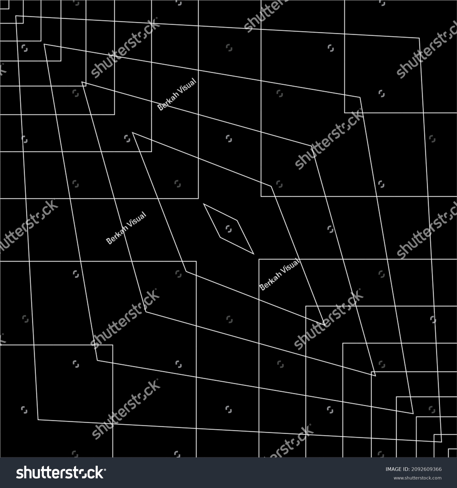 Optical Illusion Lines Background Vector Illustration Stock Vector ...