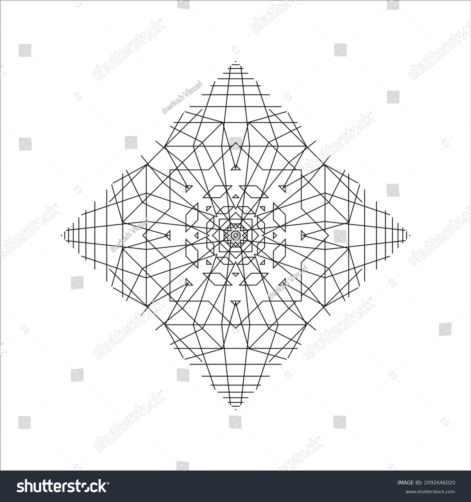 Optical Illusion Lines Background Vector Illustration Stock Vector ...