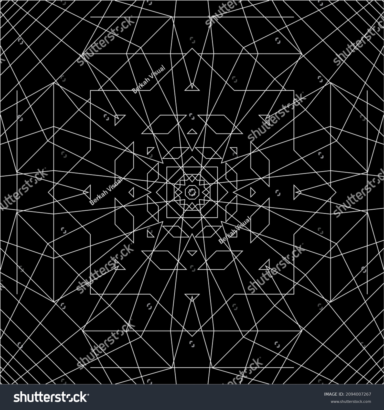 Optical Illusion Lines Background Vector Illustration Stock Vector ...