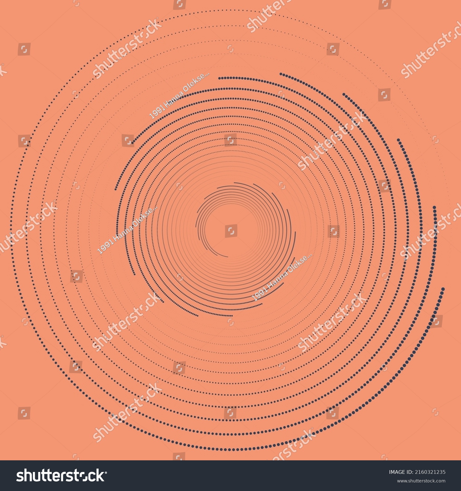 Optical Illusion Pattern Halftone Circle Vector Stock Vector (Royalty ...