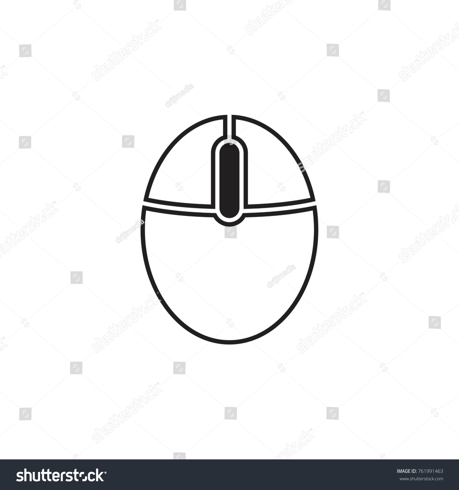 Optical Mouse Icon Logo Design Vector Stock Vector (Royalty Free) 761991463