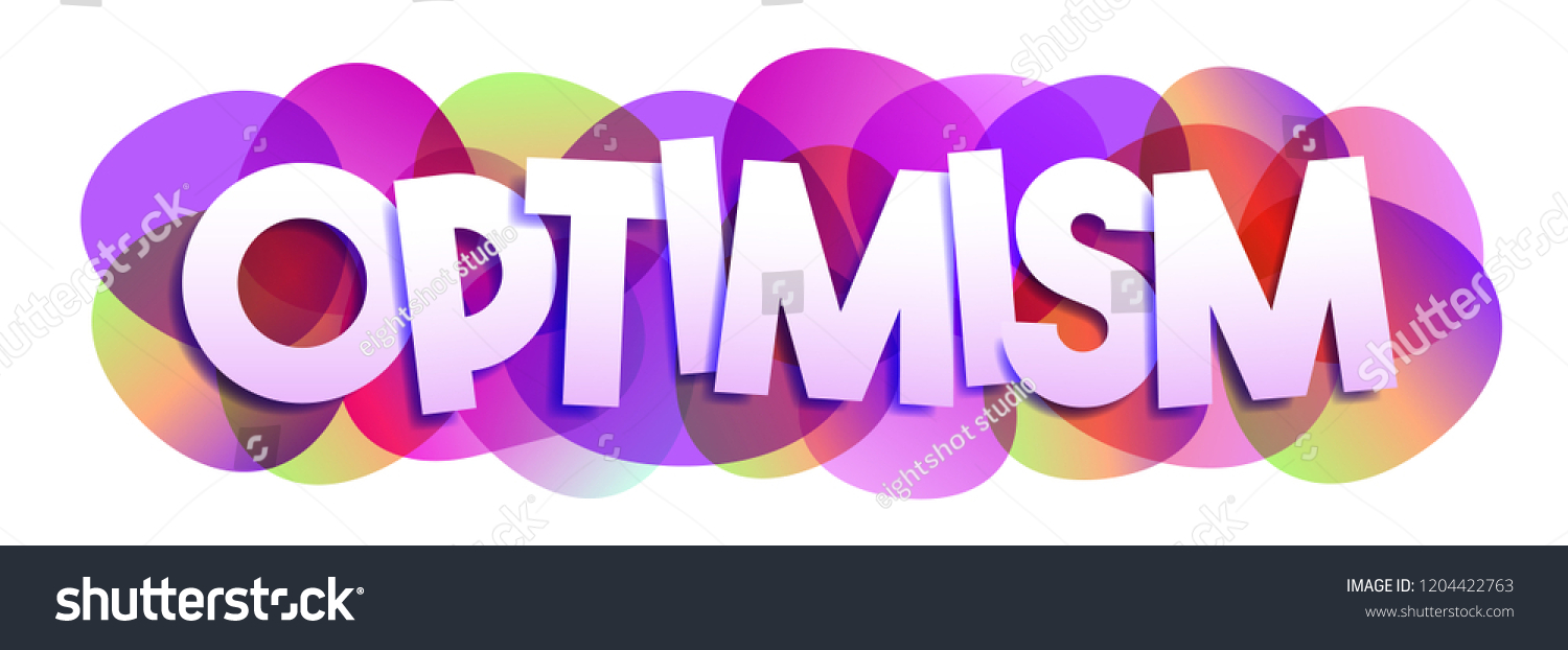 Optimism Word Vector Banner Stock Vector (Royalty Free) 1204422763 ...