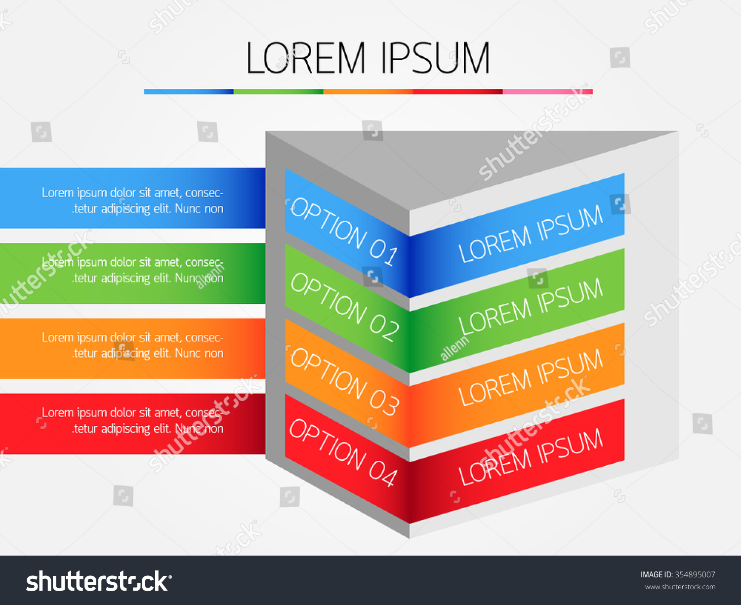 Option Infographic Eps10 Vector Illustration Stock Vector (Royalty Free ...