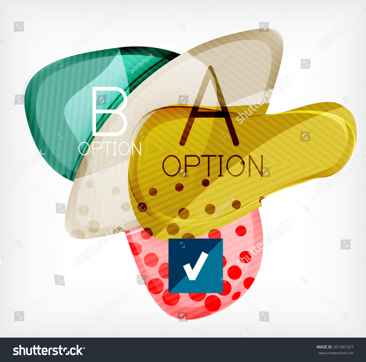 Option Infographic Presentation Layout Vector Background Stock Vector ...